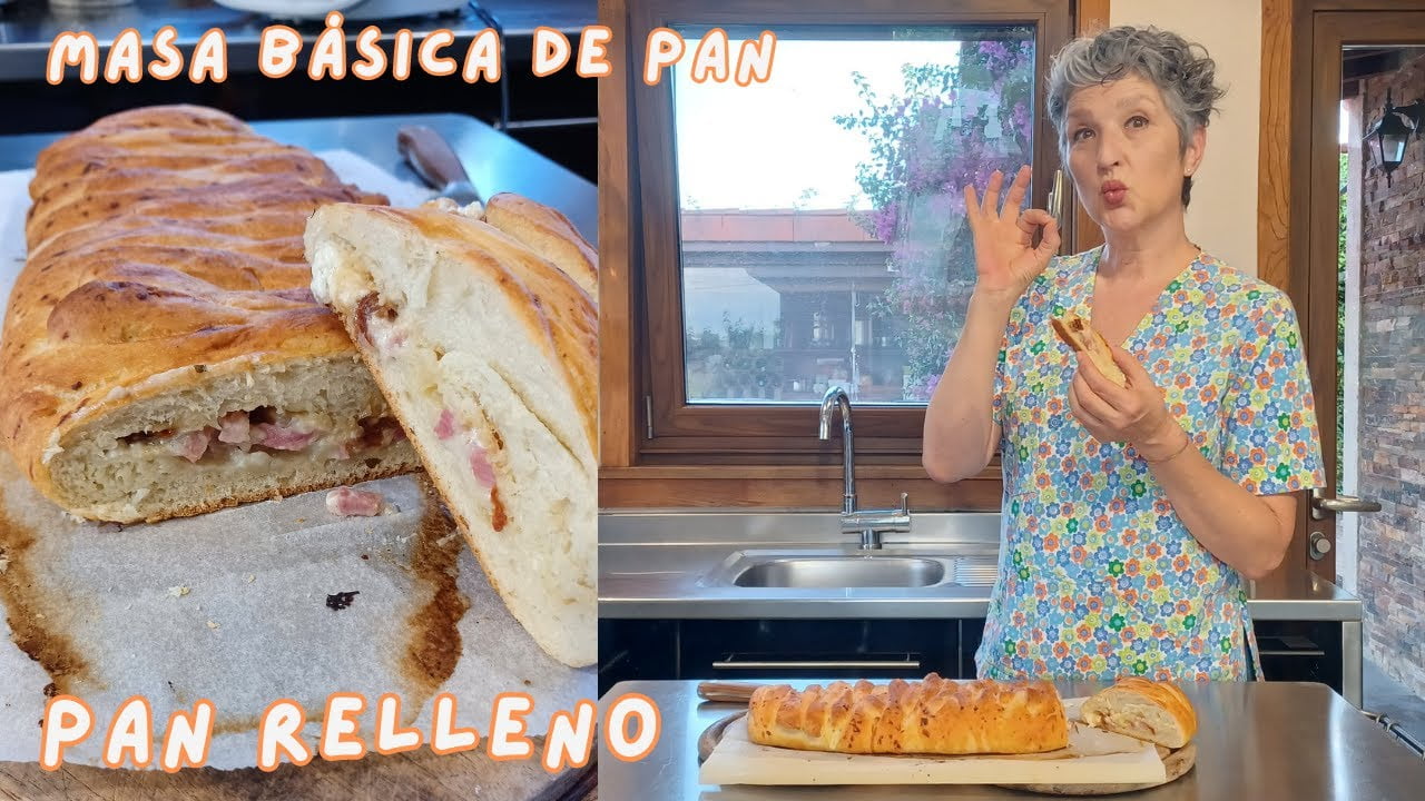 🍞 MASA BÁSICA DE PAN 🥖 PAN RELLENO PARA APERITIVO #2 🫓 con Thermomix® # ...