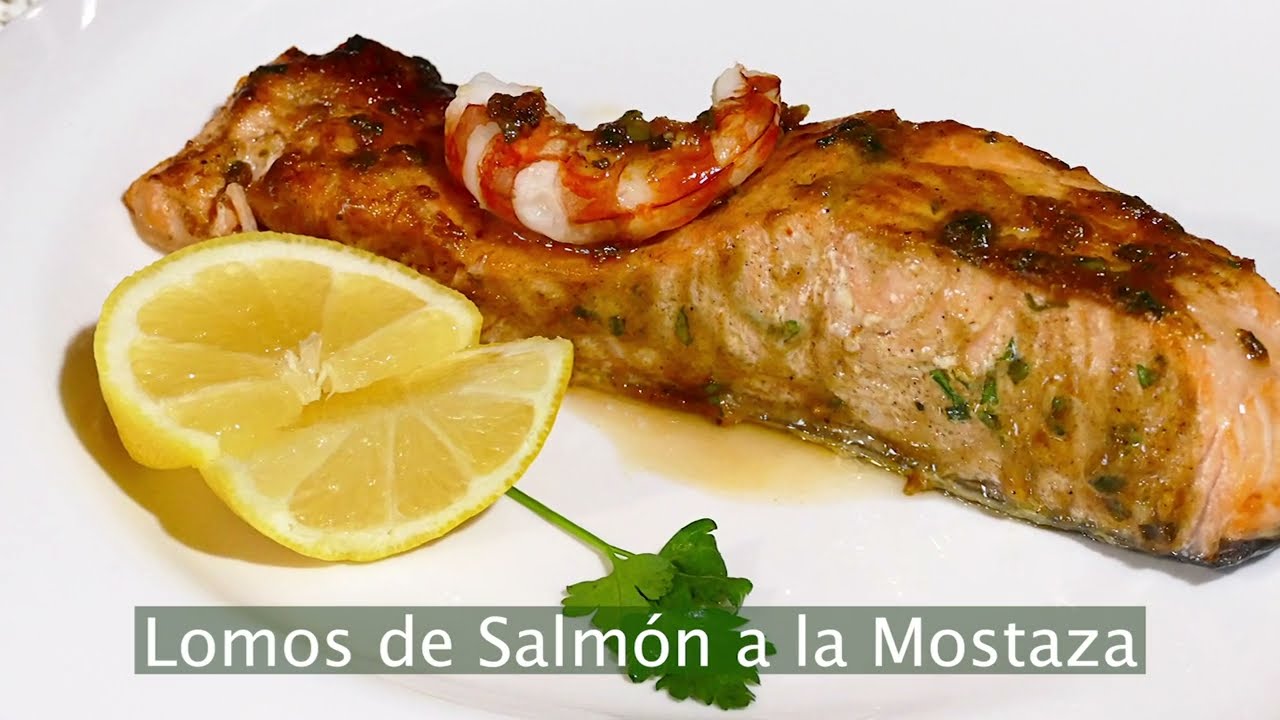 🍣 Lomos de Salmón a la Mostaza en Freidora de Aire. Receta súper fácil ...