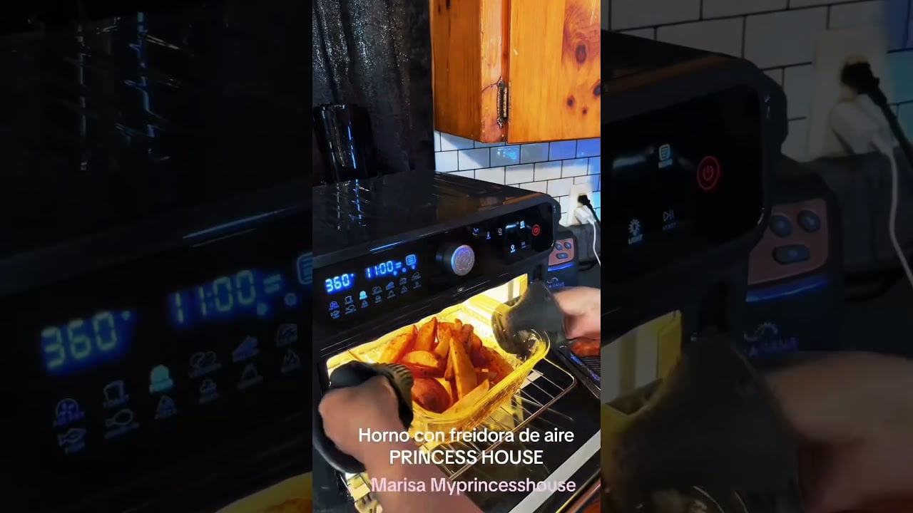 Muy ricas salen las papas en nuestro nuevo horno con freidora de aire ...