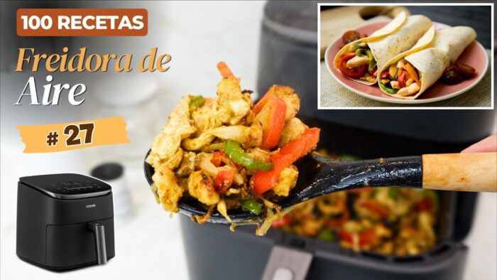 🍗 ¡Increíblemente Delicioso! Relleno de Fajitas de Pollo en Freidora de ...