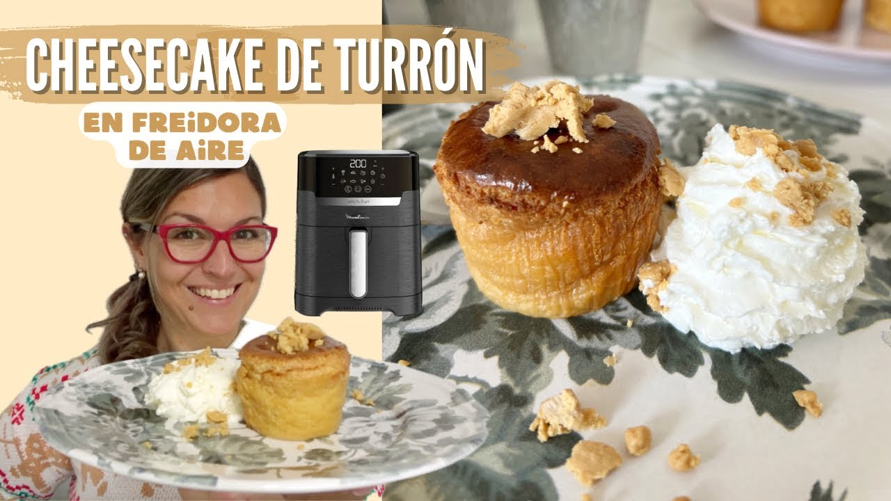 CHEESECAKE de TURRÓN en FREIDORA de AIRE | recetástico