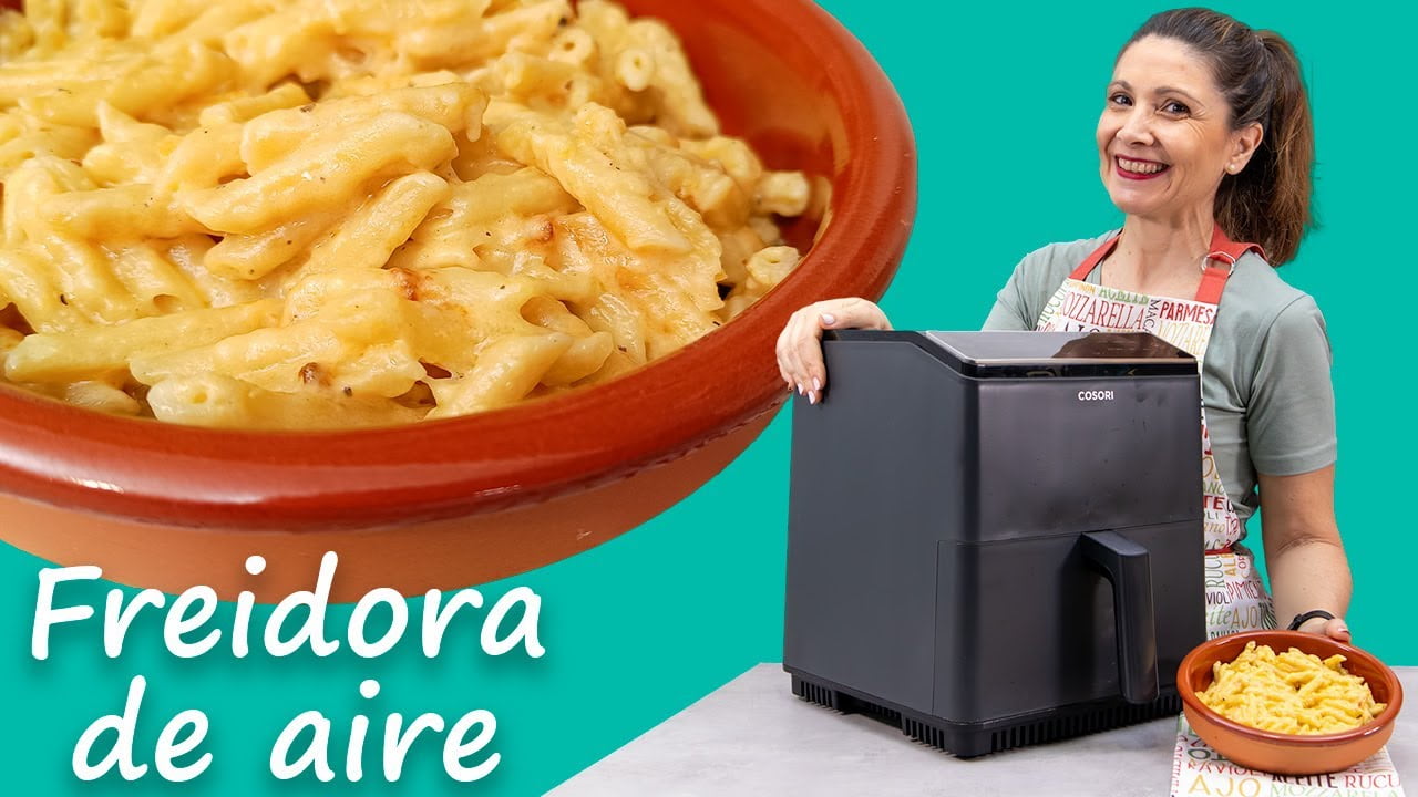 Macarrones con Queso 🍝🧀 Mac & Cheese DELICIOSOS en #airfryer #cosori ...