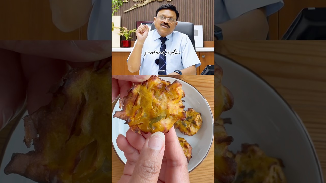 Zero oil pakoda | air fried cabbage pakode recipe #pakoda #pakora # ...