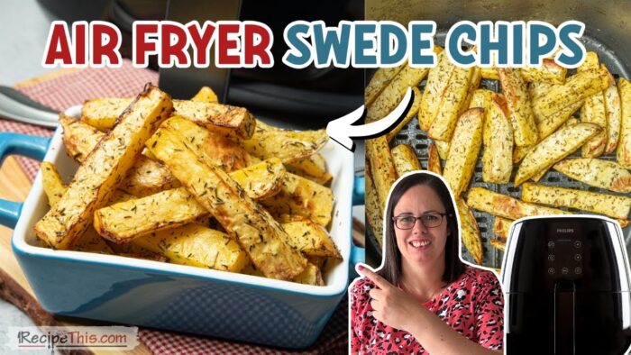 Air Fryer Swede Chips (air fryer veggie chips recipe) | recetástico