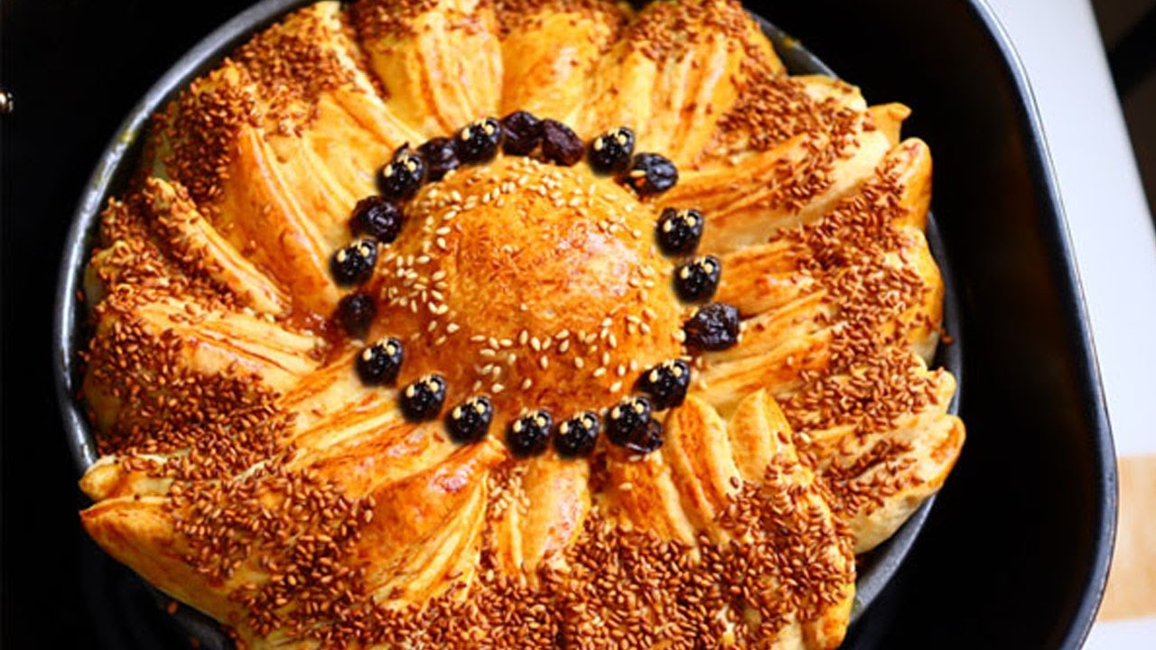 Cómo hacer pan en freidora de aire, receta de pan de girasol para freír ...