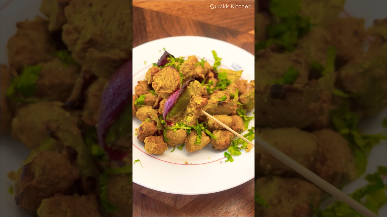 Air fryer recipe | Easy snacks recipe | Soya tikka chunks | New snacks ...