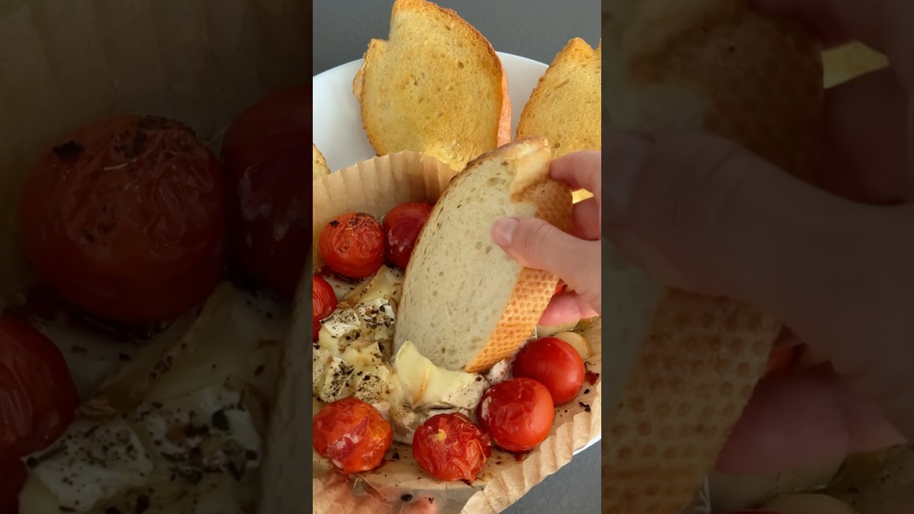 Baked Camembert in Air Fryer 🧄 | Easy & Cozy Fall Recipe | recetástico