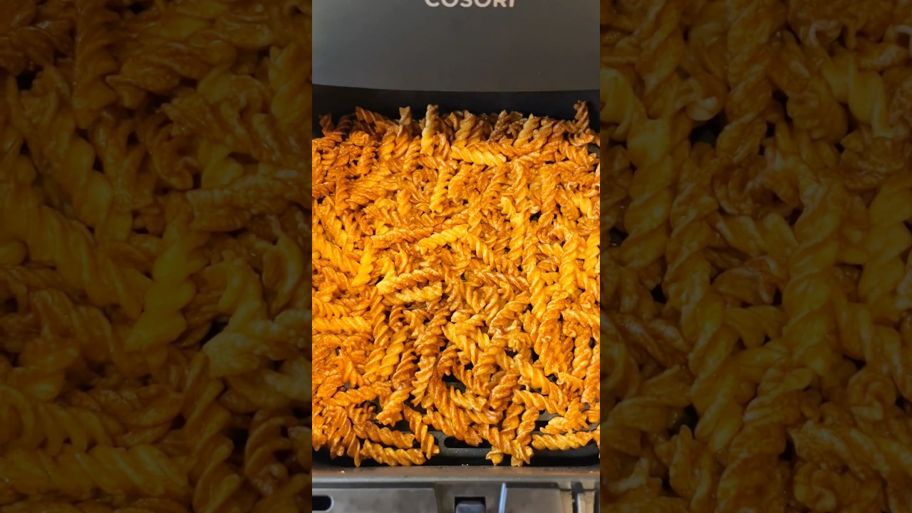 Air fryer + fusilli = the snack you didn’t know you needed 🤭 #shorts # ...