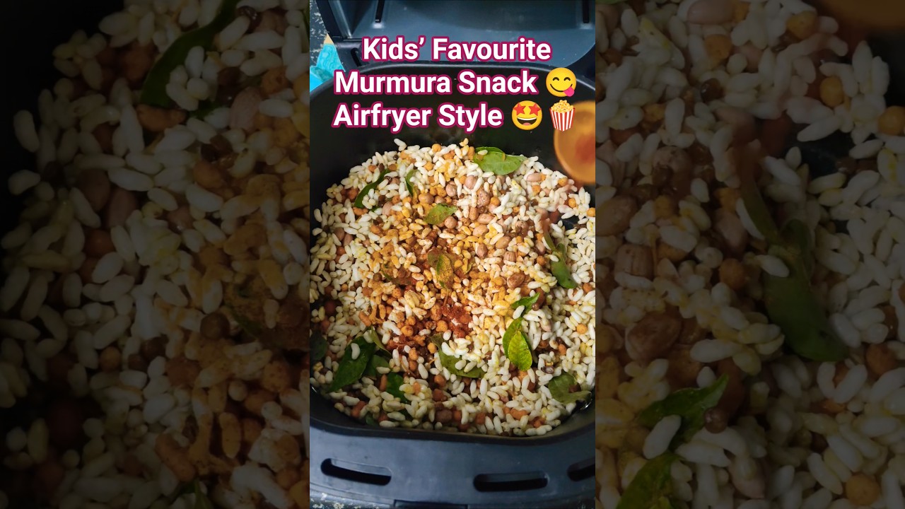 Healthy Munching! Airfryer Murmura Snack 🌿 #foodshorts #mishiprisha # ...
