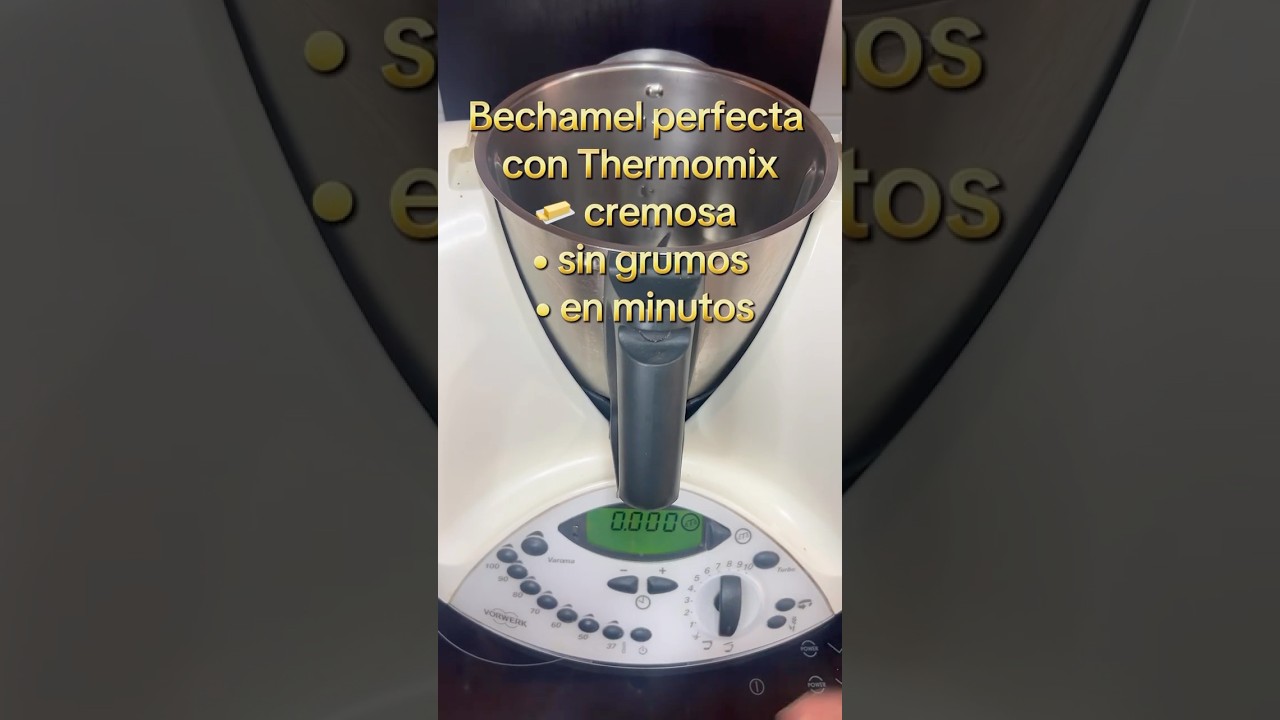 Bechamel casera perfecta en minutos 🤍 #Thermomix#BechamelCasera# ...